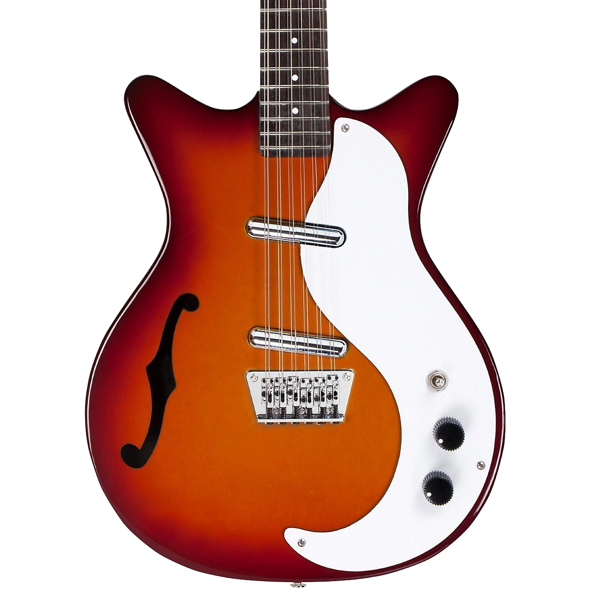 Danelectro 12 String Semi-Hollow Electric Guitar ★ REVIEW ★ Cherry ...
